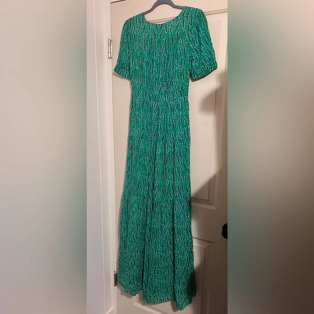 ba&sh | Dresses | Bash Green Corn Wrap Dress Us Size 4 Bohemian Resort ...